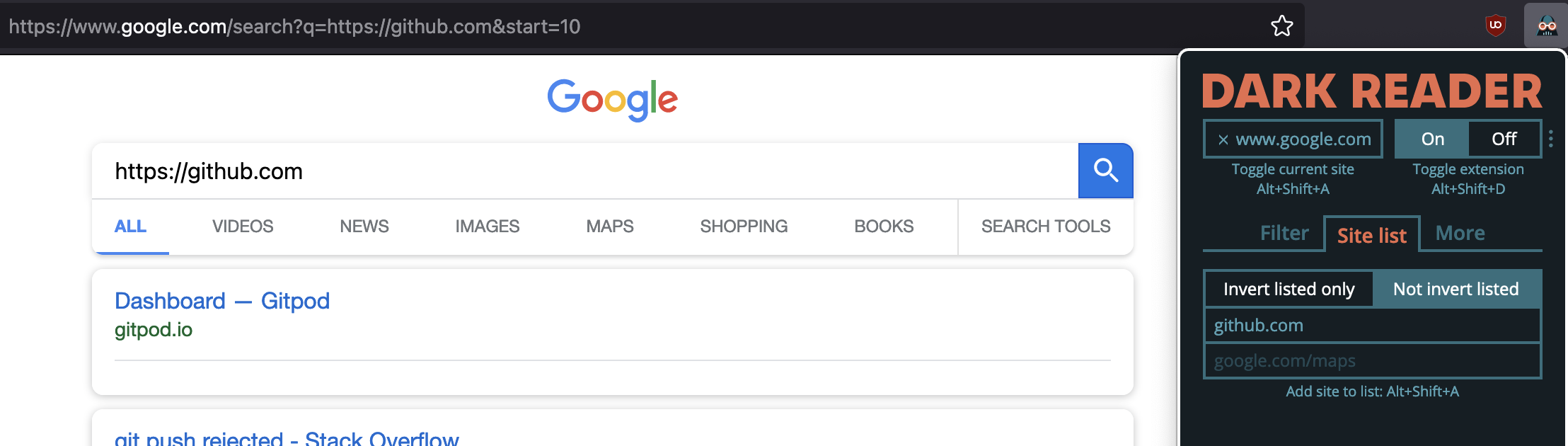 [Bug] Incorrectly parse URL · Issue #6417 · darkreader/darkreader · GitHub