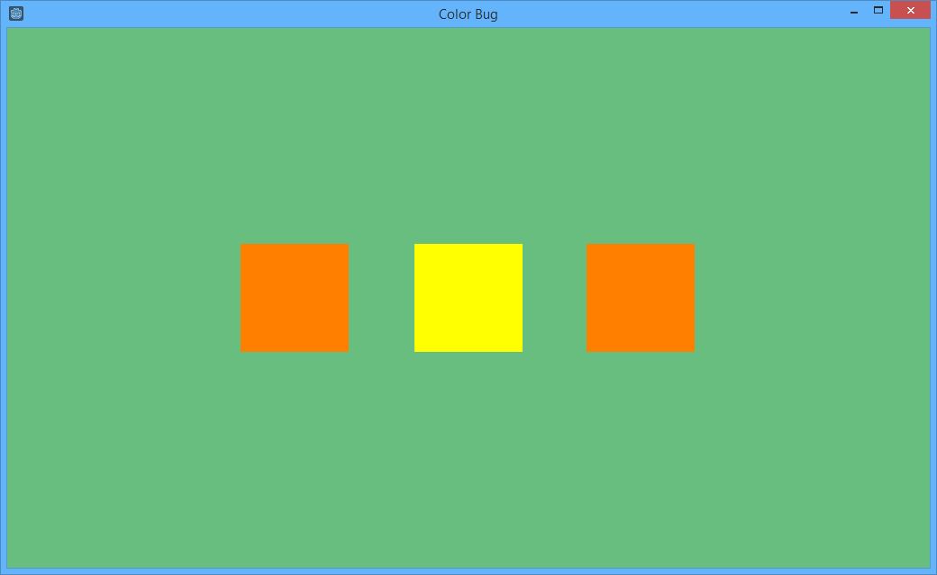 Setting orange color on Spatial Material using Color(RGB) shows up as yellow · Issue #14624 ...