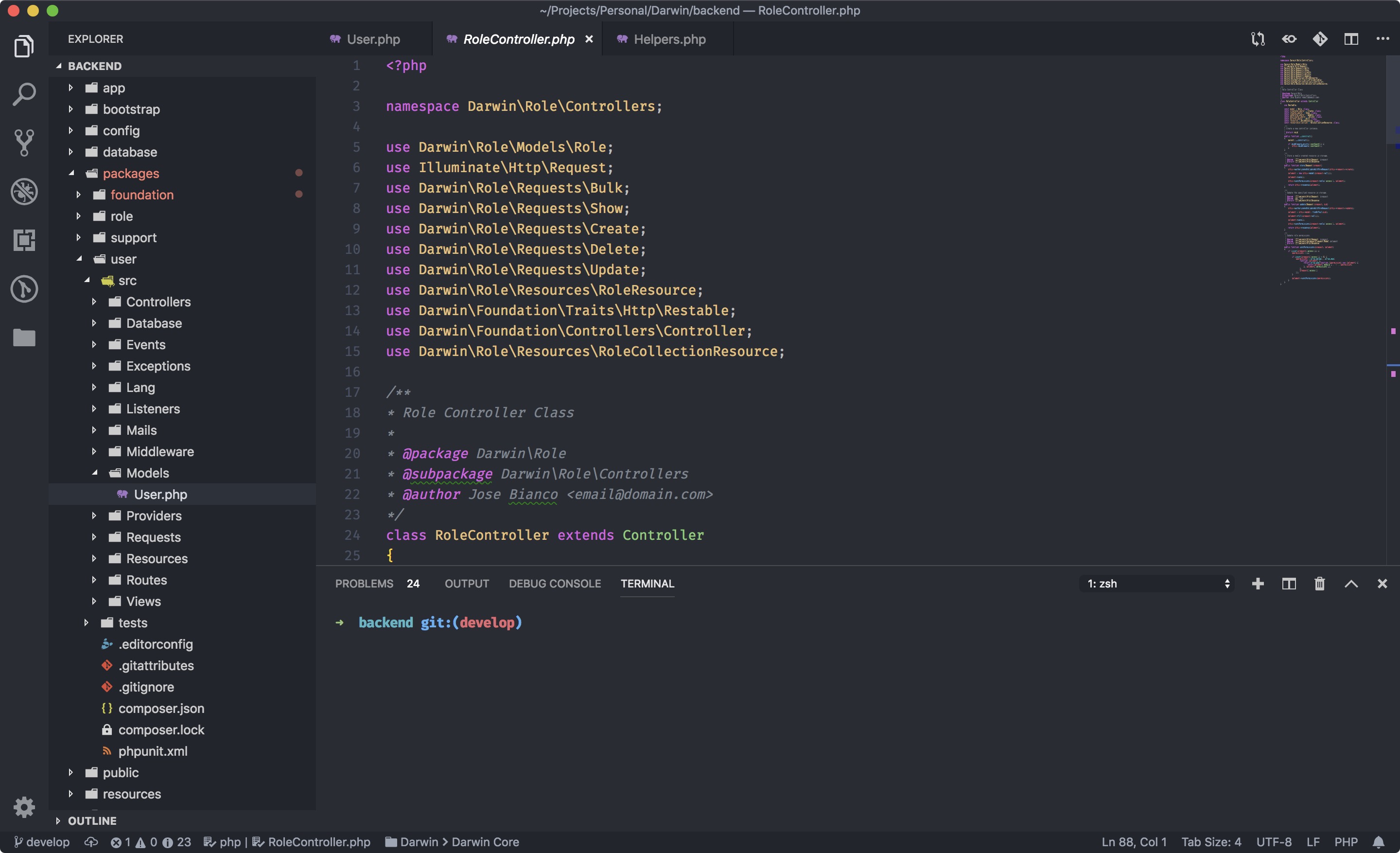 Insert Use Declaration · Issue #230 · bmewburn/vscode-intelephense · GitHub