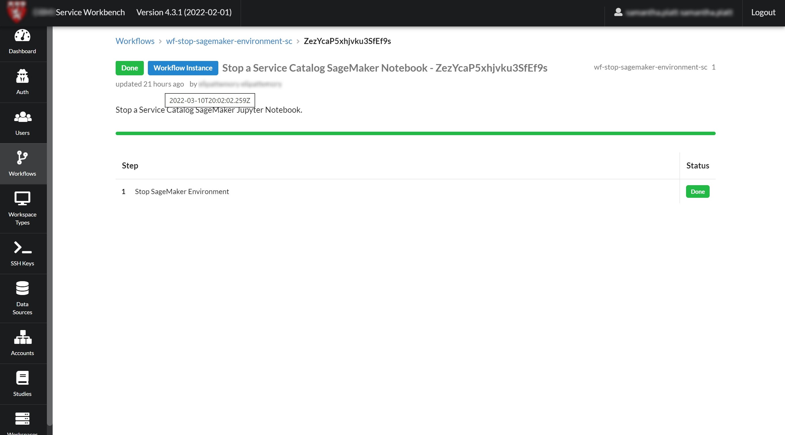 [Bug] Workspace Status Unknown after Starting · Issue #948 · awslabs/service-workbench-on-aws ...
