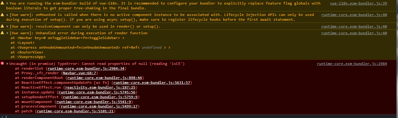 [Bug report] Not able to update from Beta.54 to Beta.55 · Issue #1187 · vuepress/core · GitHub