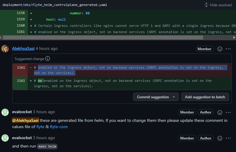 [Docs] Grammatical issues in files generated from helm · Issue #2222 · flyteorg/flyte · GitHub