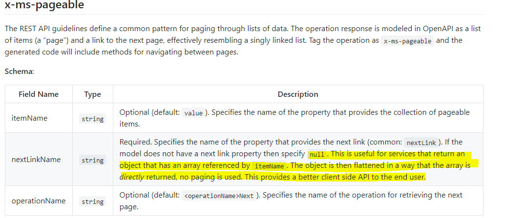 [v6] Paging - Flatten response when nextLink is null · Issue #648 · Azure/autorest.typescript ...