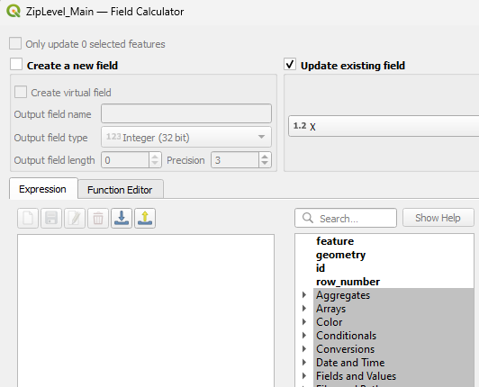 Field Calculator does not save Expressions. Must manually re-enter expressions any time data is ...