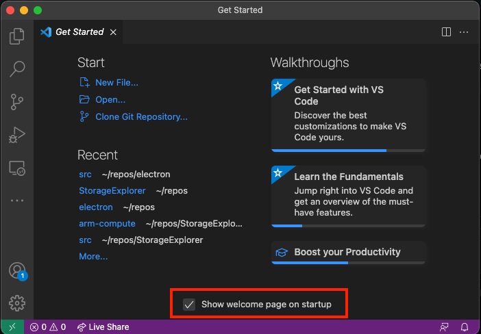 Don't pop up the "Connect to Azure Storage" dialog by default · Issue #3938 · microsoft ...