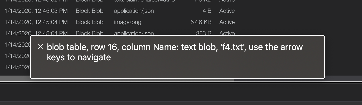 A11y_AzureToolsStorageExplorer_BlobContainerTable_Table_ScreenReader ...