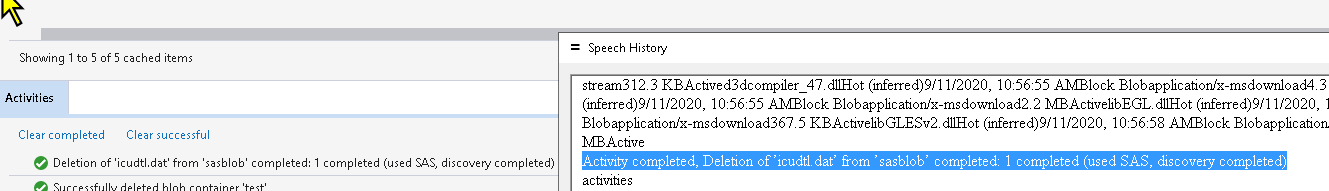 A11y Azure Tools Storage Explorer Delete Deletepopup Screenreader Screen Reader Does Not