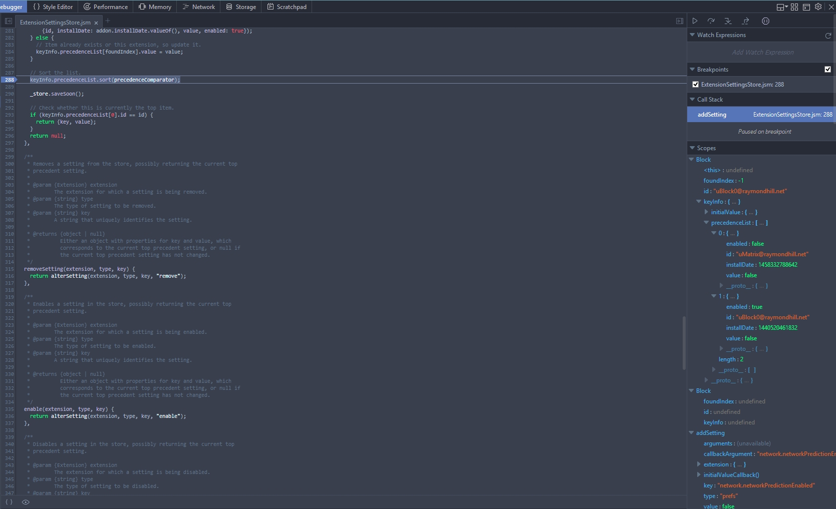 uBlock webext always changes about:config prefs upon launching Firefox to disable pre-fetching ...