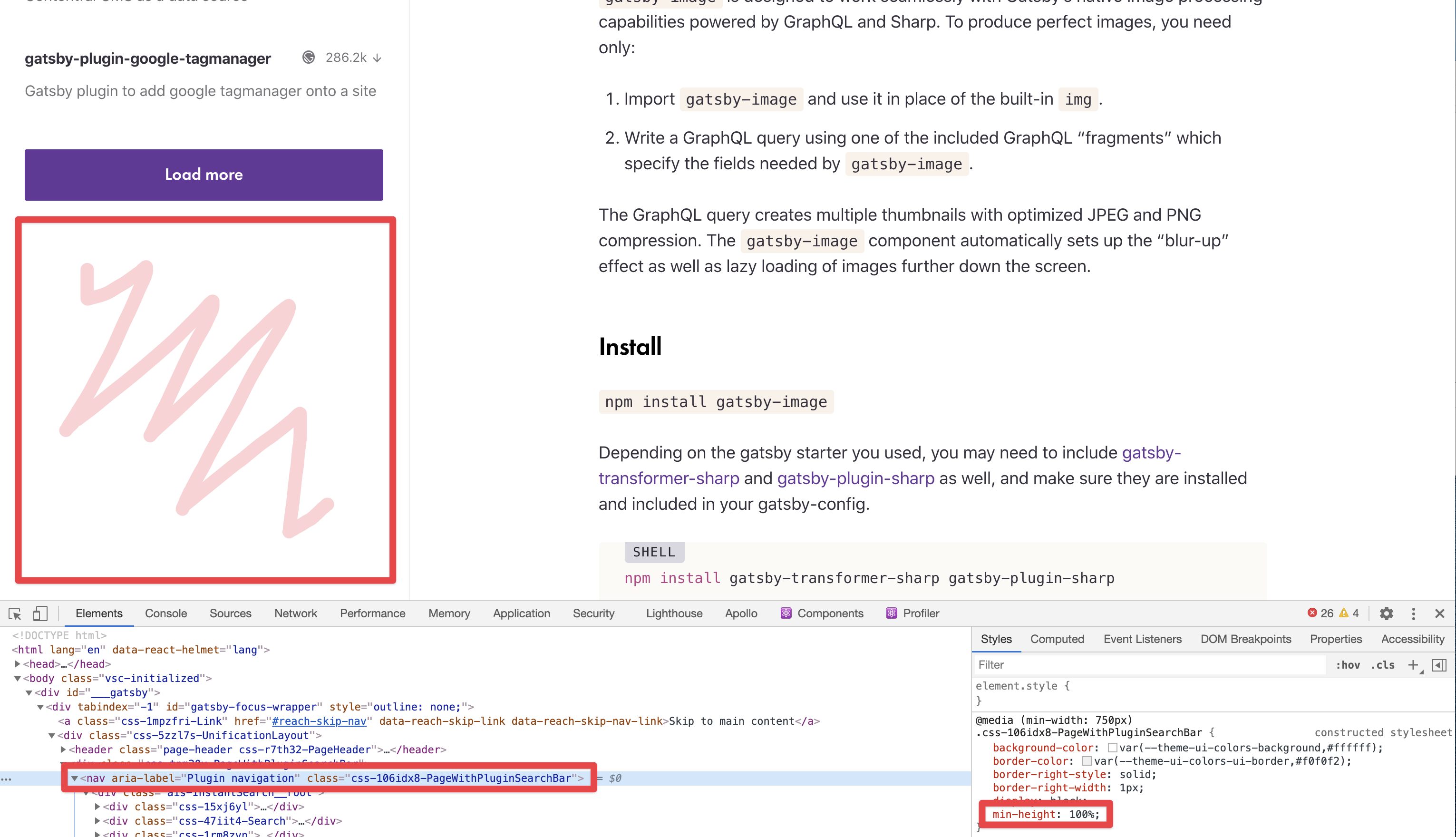 Can't scroll using keyboard on Gatsby Docs pages · Issue #26747 · gatsbyjs/gatsby · GitHub