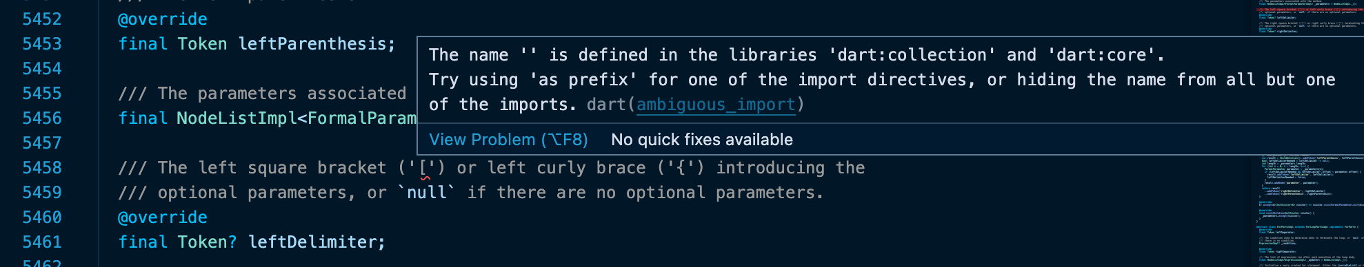 [analyzer] strange `ambiguous_import` report · Issue #52308 · dart-lang/sdk · GitHub