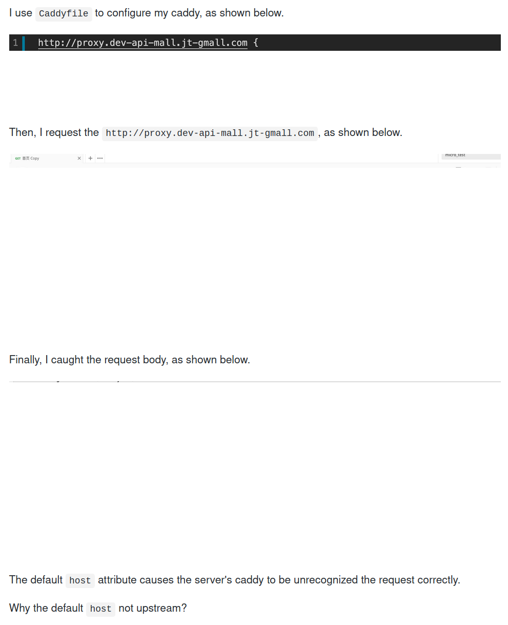 Caddyfile: The default `host` attribute causes the server's caddy to be ... Caddyfile: The default `host` attribute causes the server's caddy to be ...