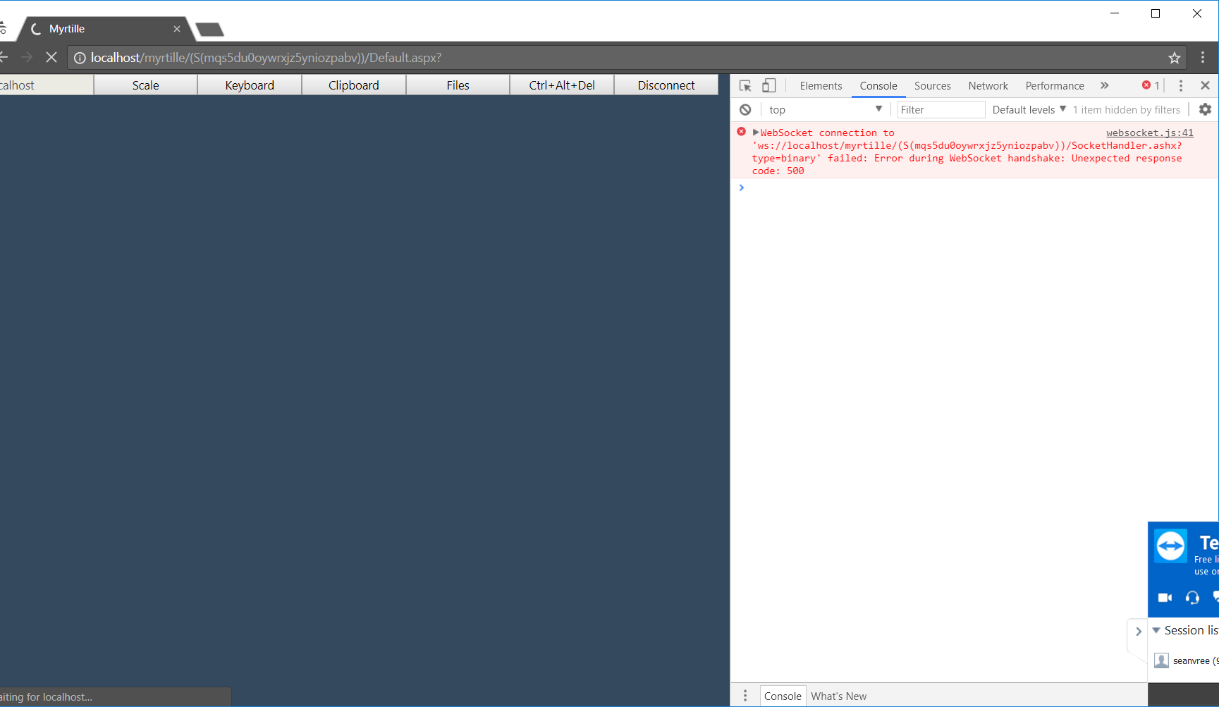 Websocket error · Issue #56 · cedrozor/myrtille · GitHub