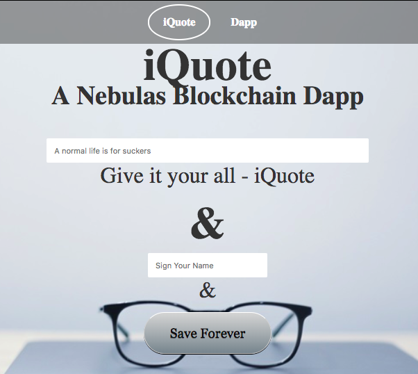 GitHub - ottokafka/iQuote: Dapp for nebulas