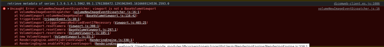 viewport is not a BaseVolumeViewport · Issue #434 · cornerstonejs/cornerstone3D · GitHub