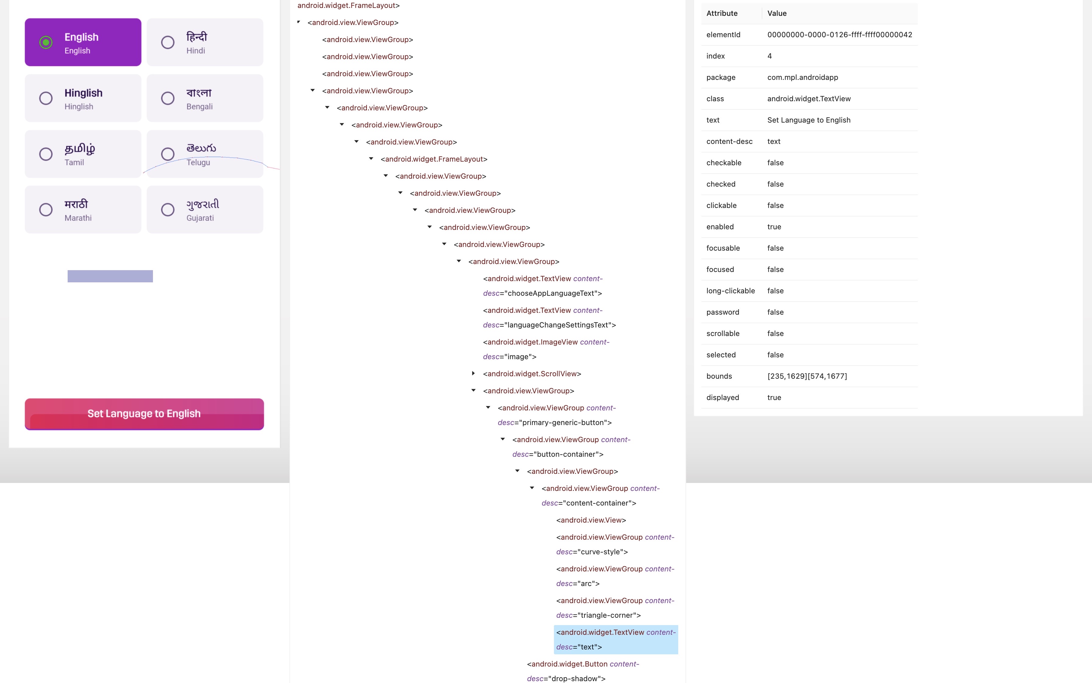 Incorrect Xml Layout Appears With Appium Inspector For React Native 7705