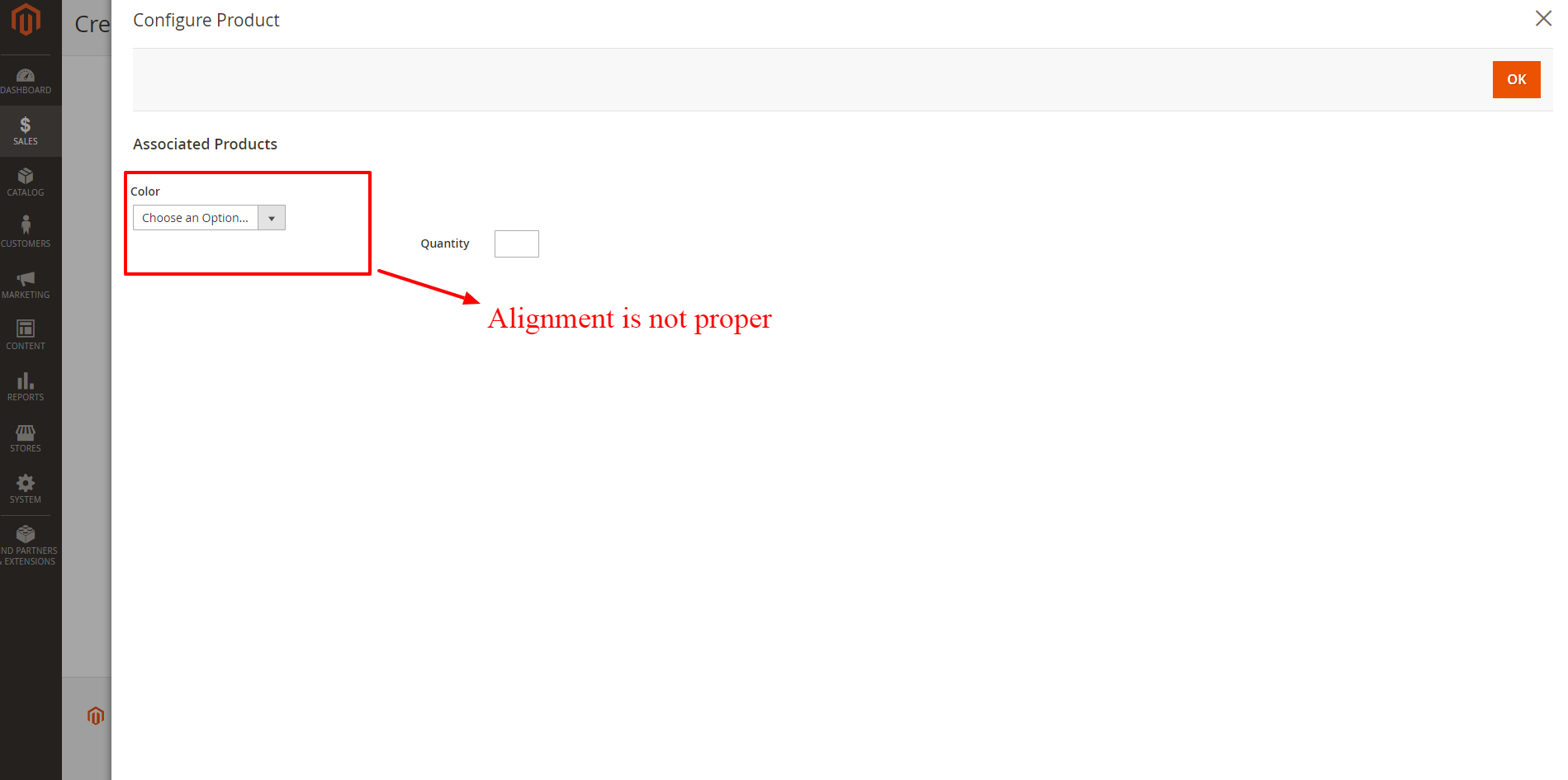 Sales admin new order with configurable product selection of options design issue · Issue #19380 ...