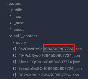 Timestamp in query filenames can break site for current users · Issue #2070 · nuxt/content · GitHub