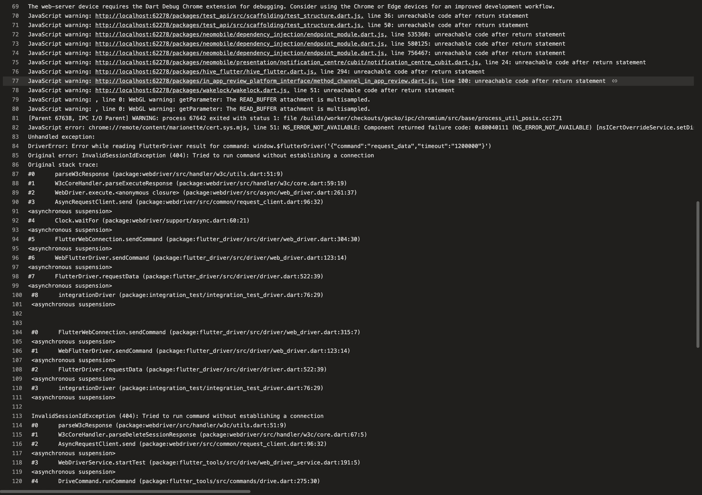 Geckodriver Is Throwing An Error Using With Flutter · Issue 2124 · Mozillageckodriver · Github 9932