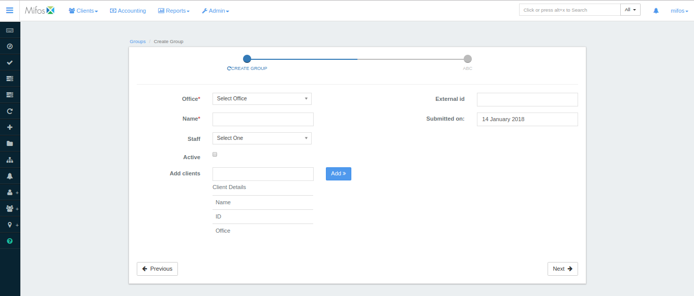 Create Group screen has redundant/non-functioning buttons · Issue #2764 · openMF/community-app ...
