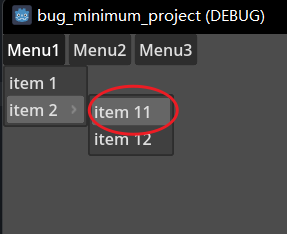 MenuBar with submenus will raise errors when submenu item is clicked. · Issue #71612 ...