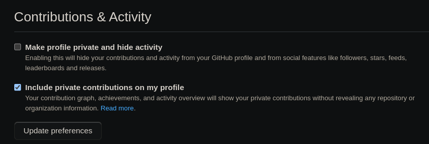 Add option for private contibutions to contribute to the public heatmap · Issue #21585 · go ...