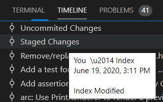 Timeline view tooltip rendering issue · Issue #100610 · microsoft/vscode · GitHub