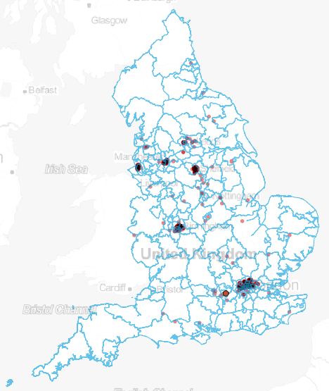 Practices not geographically in their CCGs · Issue #528 · bennettoxford/openprescribing · GitHub