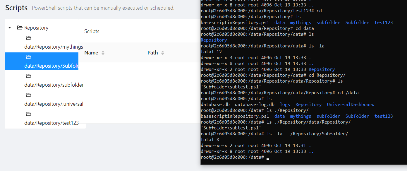 Using folders for scripts and creating scripts in folders is not working properly. · Issue #596 ...