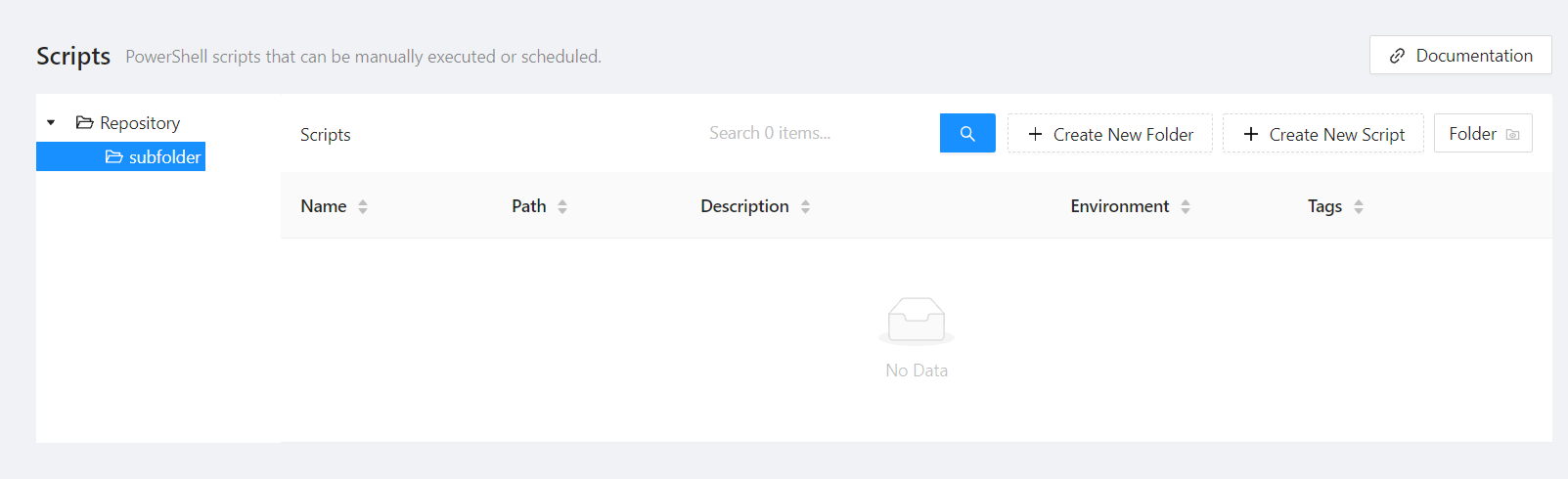 Using folders for scripts and creating scripts in folders is not working properly. · Issue #596 ...