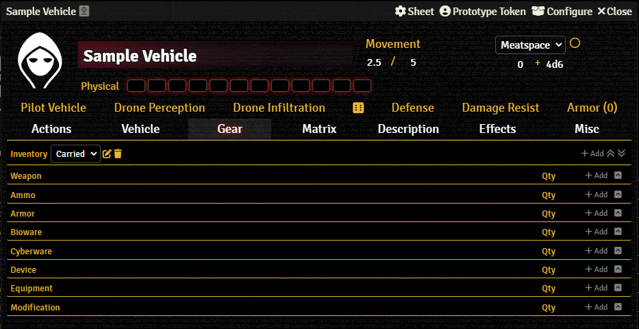 [FEATURE] Actor Sheet Behavior Standardization · Issue #912 · SR5-FoundryVTT/SR5-FoundryVTT · GitHub