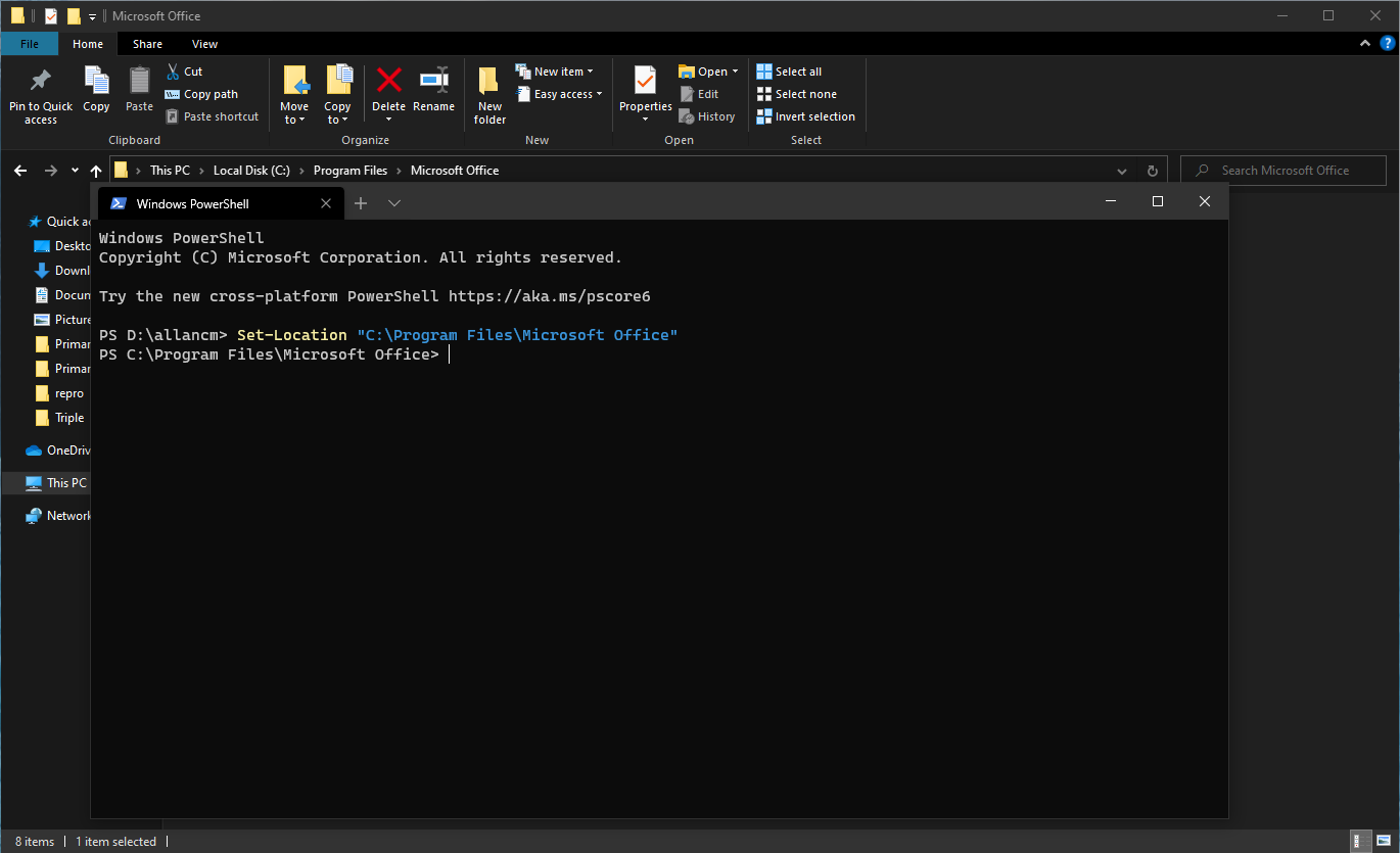 When Opening Wt From Explorer In The Address Bar It Should Set The Current Directory As Working