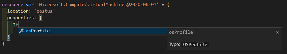VSCode Intellisense Pull In Documentation / Summaries from ARM · Issue #1785 · Azure/bicep · GitHub