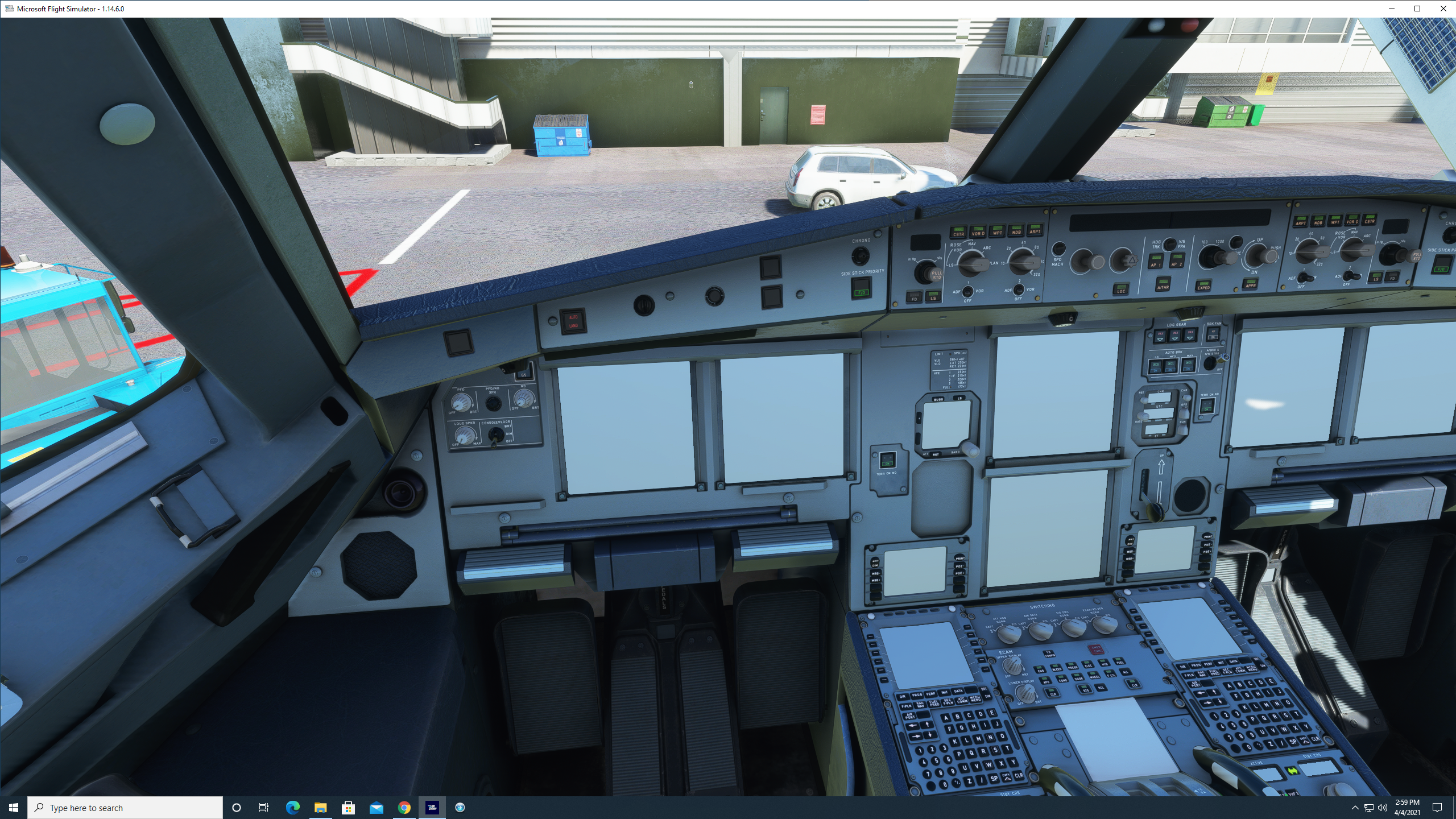 Latest experimental build shows cockpit with inoperable textures ...