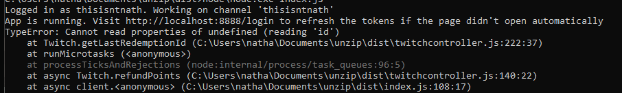 An error is thrown if skip reward requests queue is on · Issue #22 · KumoKairo/Spotify-Twitch ...