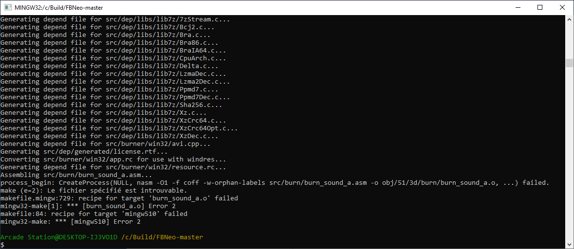 Guru Meditation · Issue #64 · finalburnneo/FBNeo · GitHub
