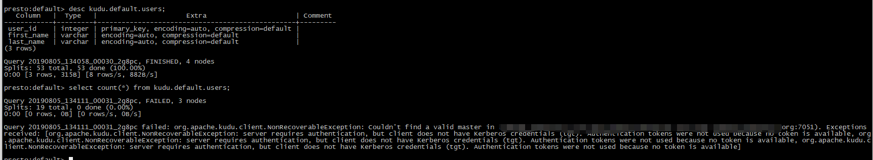Support Kerberos authentication for Kudu Connector · Issue #1237 · trinodb/trino · GitHub