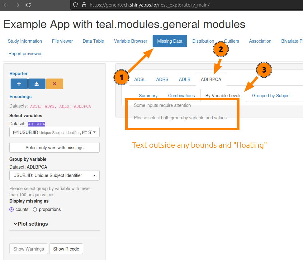 Bug Dt Validation Errors Appear Floating · Issue 892 · Insightsengineeringteal · Github
