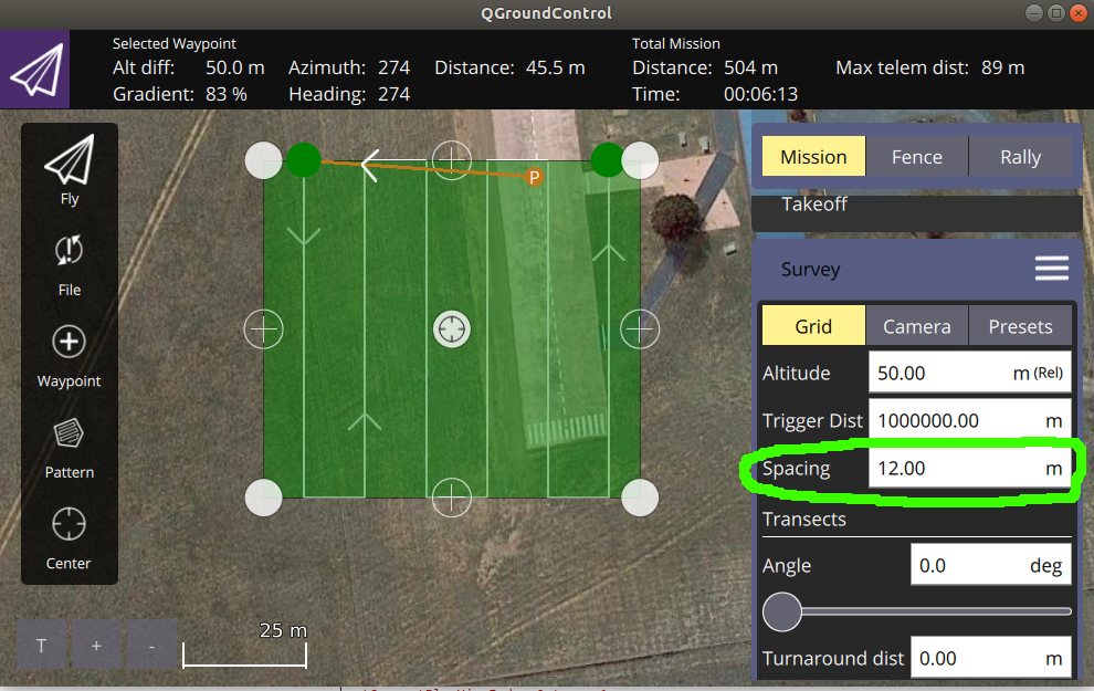Survey Pattern: qground crashed when setting 0 value to spacing · Issue #7870 · mavlink ...