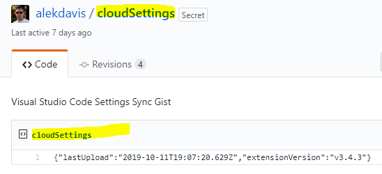 Is Name Of The Gist Static · Issue 1068 · Shanalikhancode Settings Sync · Github