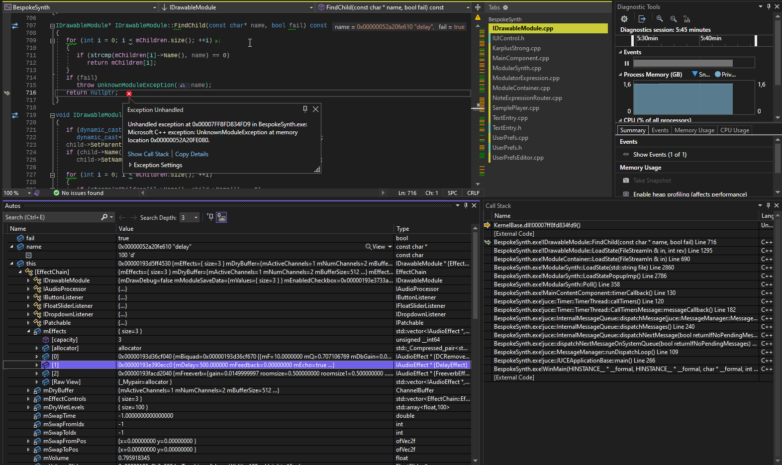 Crash on load of example files. · Issue #1376 · BespokeSynth/BespokeSynth · GitHub