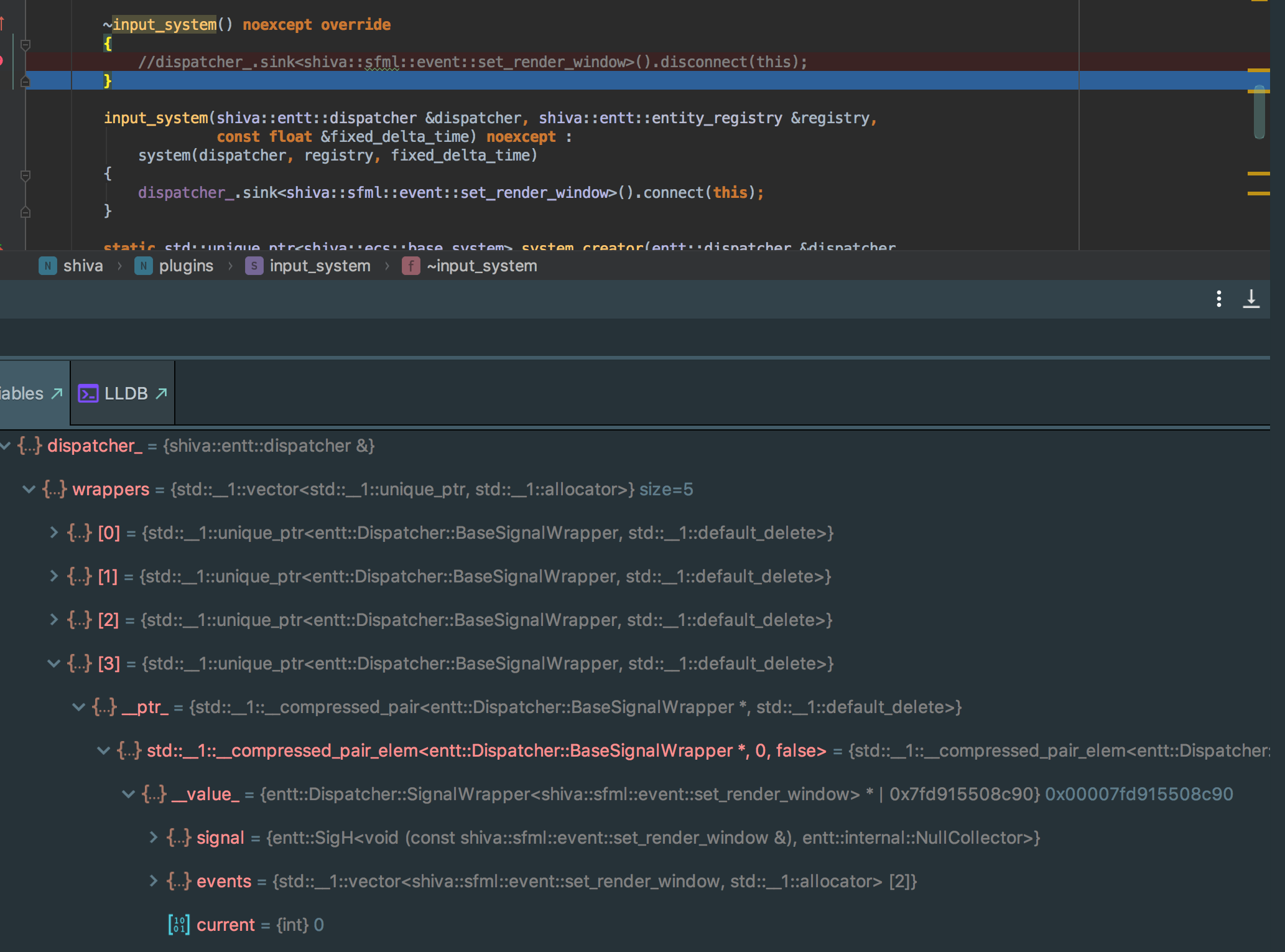 Crash when using plugin's and EnTT dispatcher · Issue #103 · skypjack/entt · GitHub