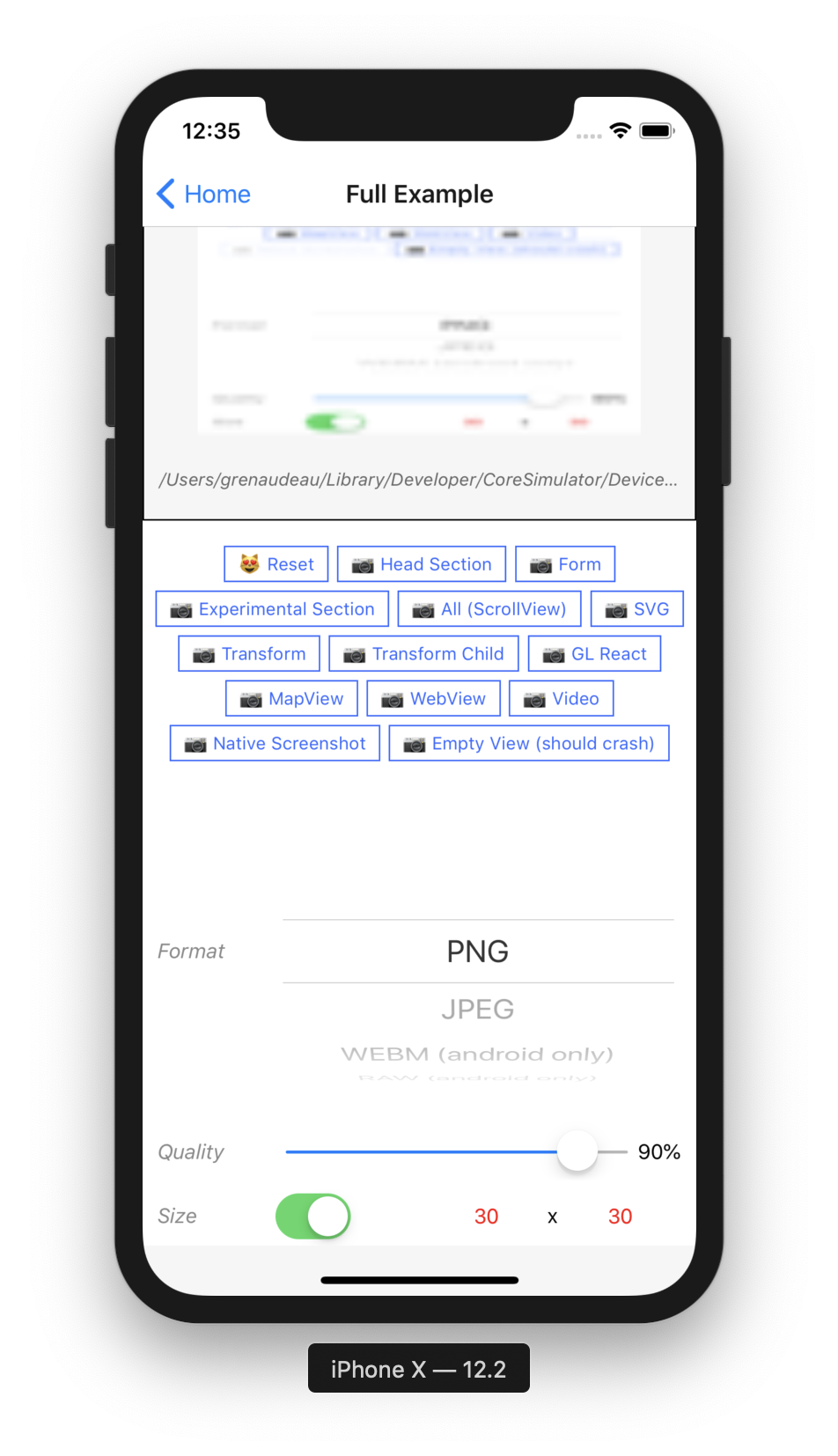Providing Width And Height To Capturescreen Has No Effect · Issue 192 · Gre React Native View