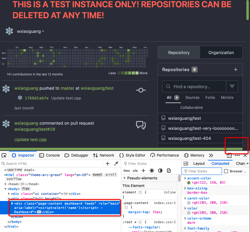 Navbar width horizontal overflow in 1.20rc · Issue #25221 · go-gitea/gitea · GitHub