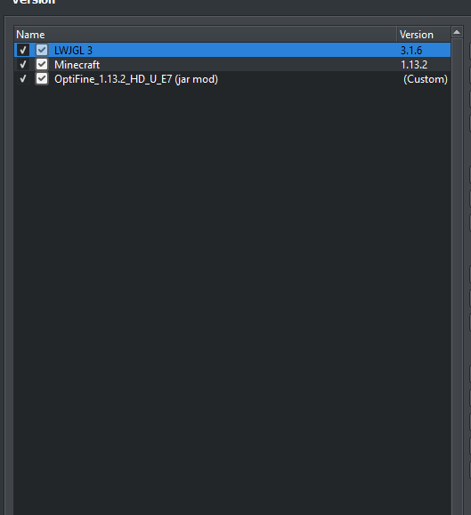 Trying to change LWJGL to 3.2.1 or 3.1.2 on 1.13.2 results in it ...