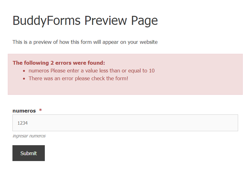 Errors in field number · Issue #509 · BuddyForms/BuddyForms · GitHub