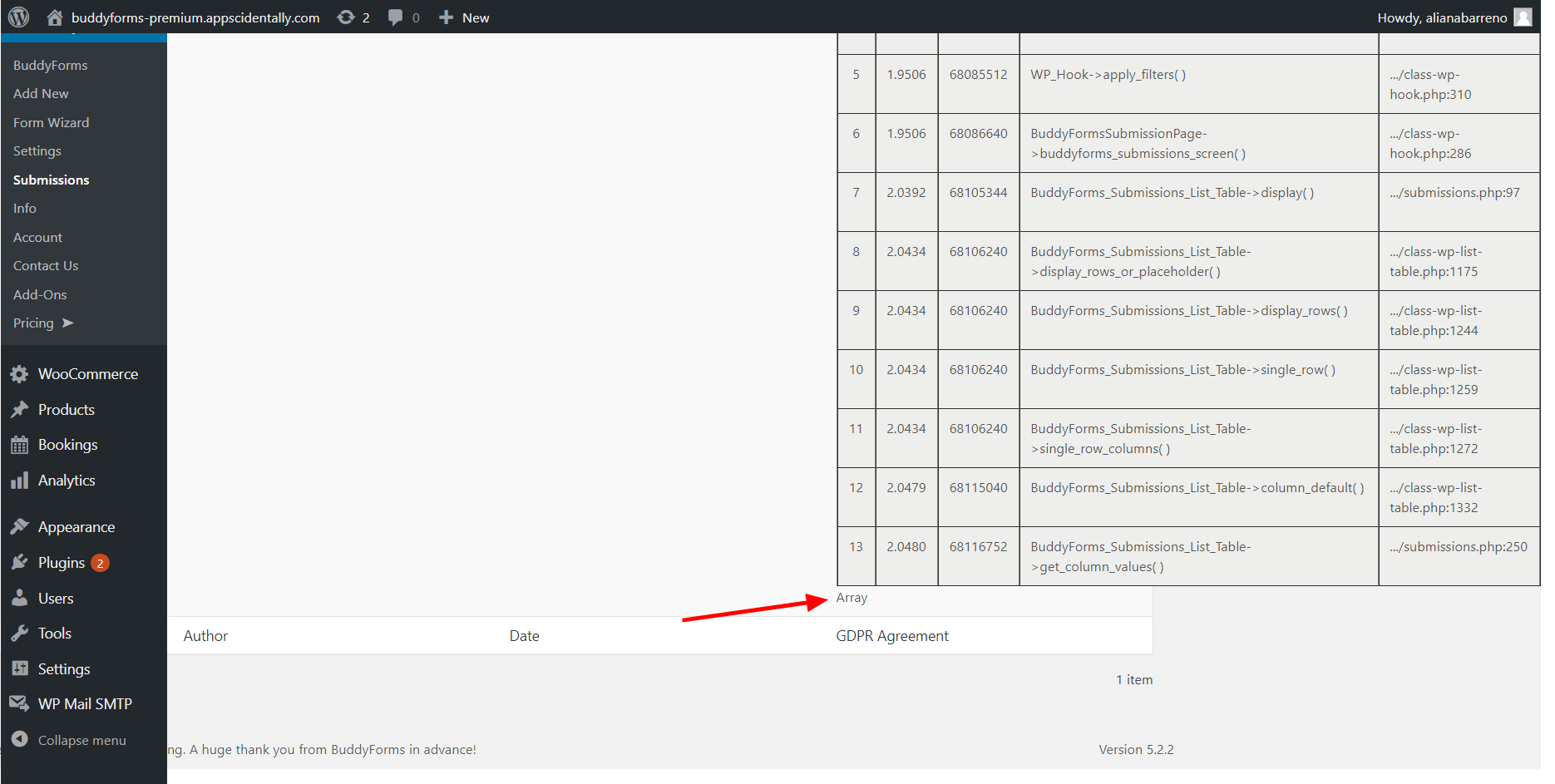GDPR Array Issue · Issue #555 · BuddyForms/BuddyForms · GitHub