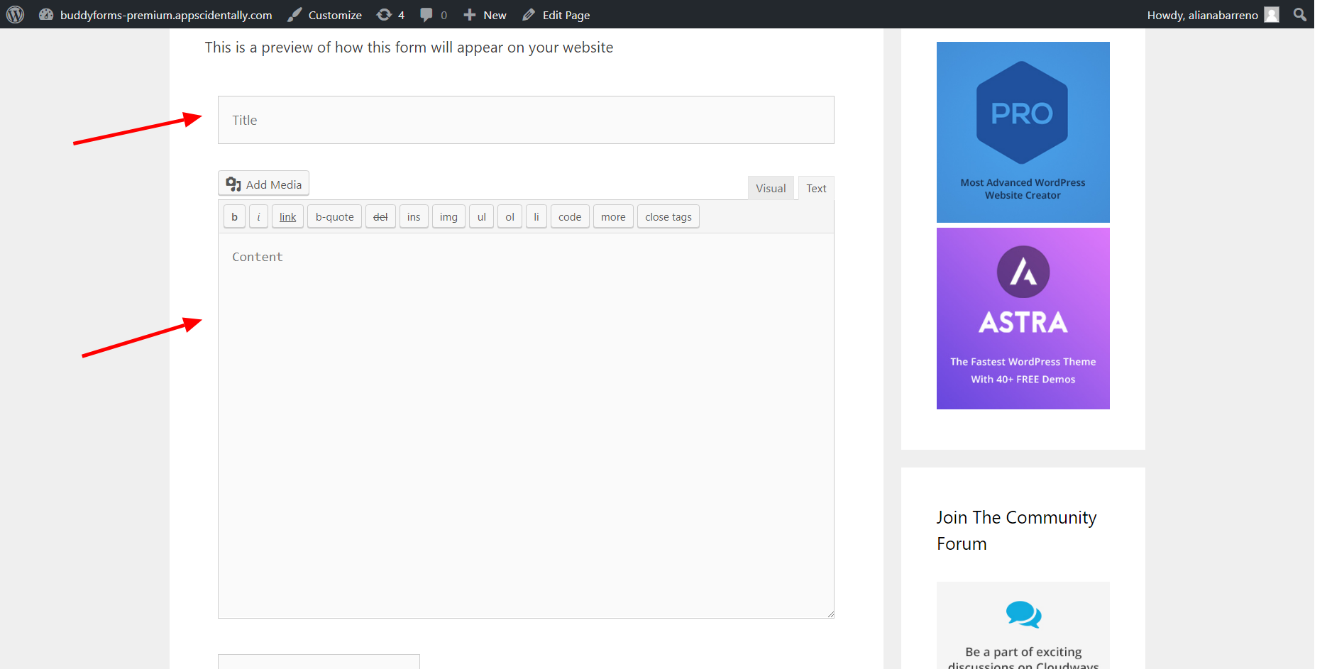 Changes are not saved in the "Post simple" template · Issue #564 · BuddyForms/BuddyForms · GitHub