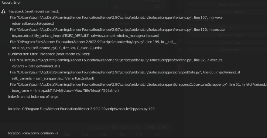 Report: Error Clipboard Button · Issue #126 · eliemichel/LilySurfaceScraper · GitHub