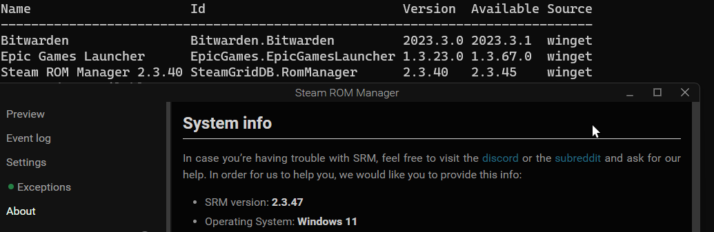 SRM not updating the version flag when updating. · Issue #473 · SteamGridDB/steam-rom-manager ...