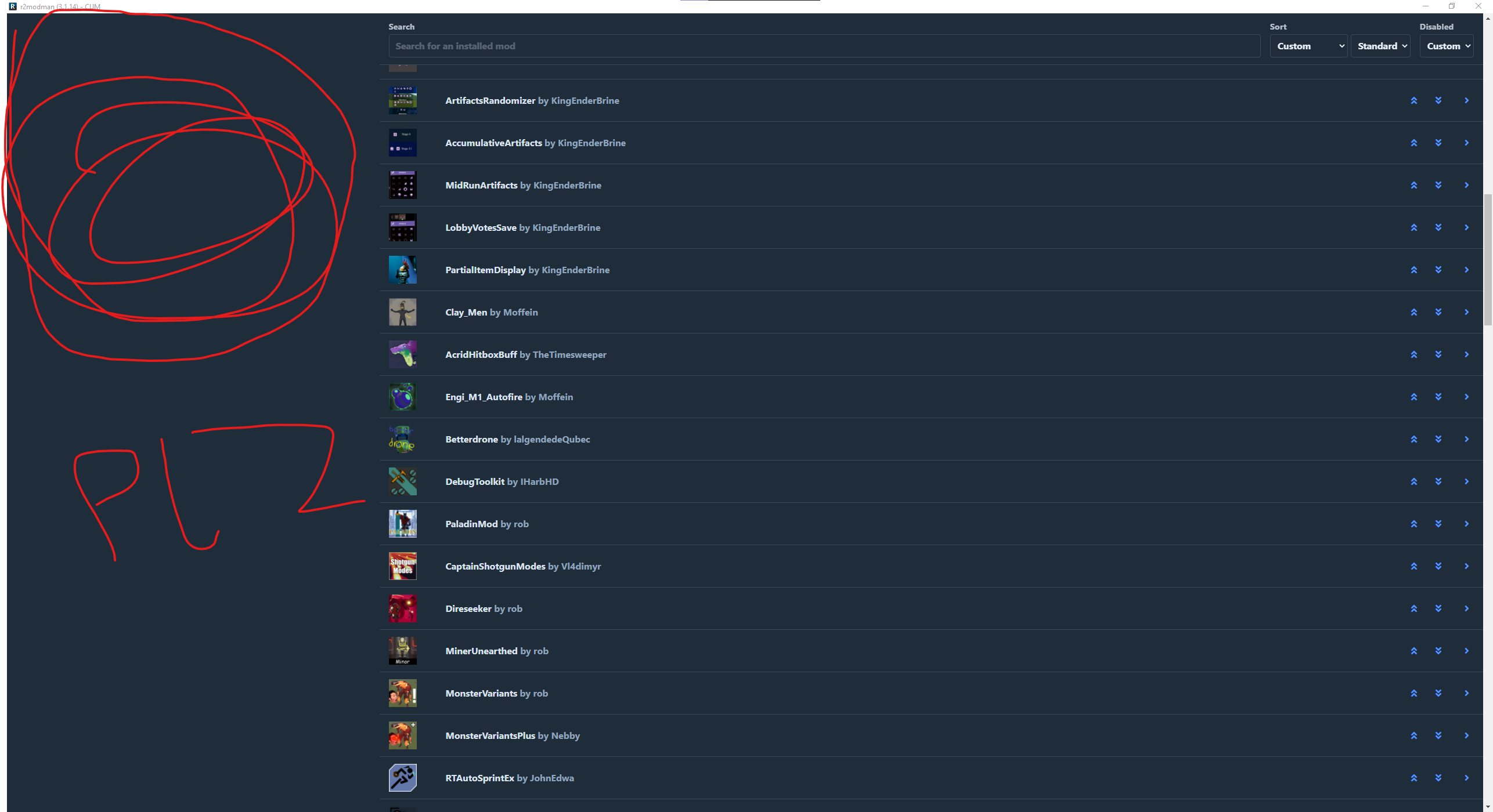 Lock the left sidebar while scrolling (in the installed tab) · Issue #527 · ebkr/r2modmanPlus ...